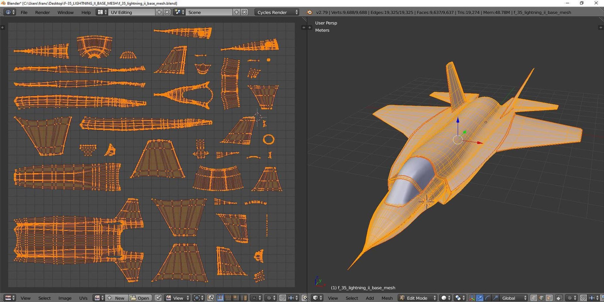 3d F-35 Lightning Ii Mesh