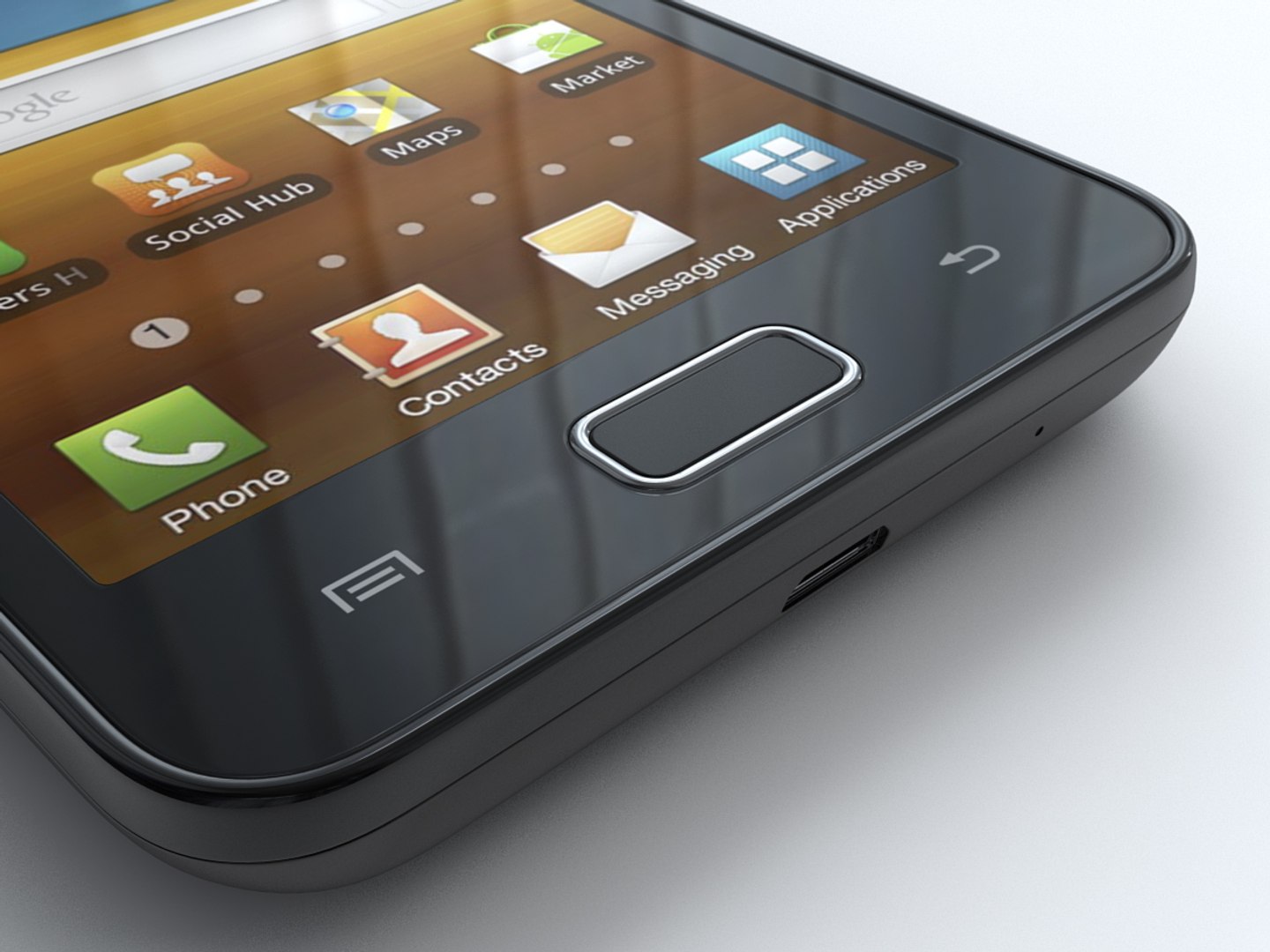 Samsung Galaxy R Mobile Phone 3d Model