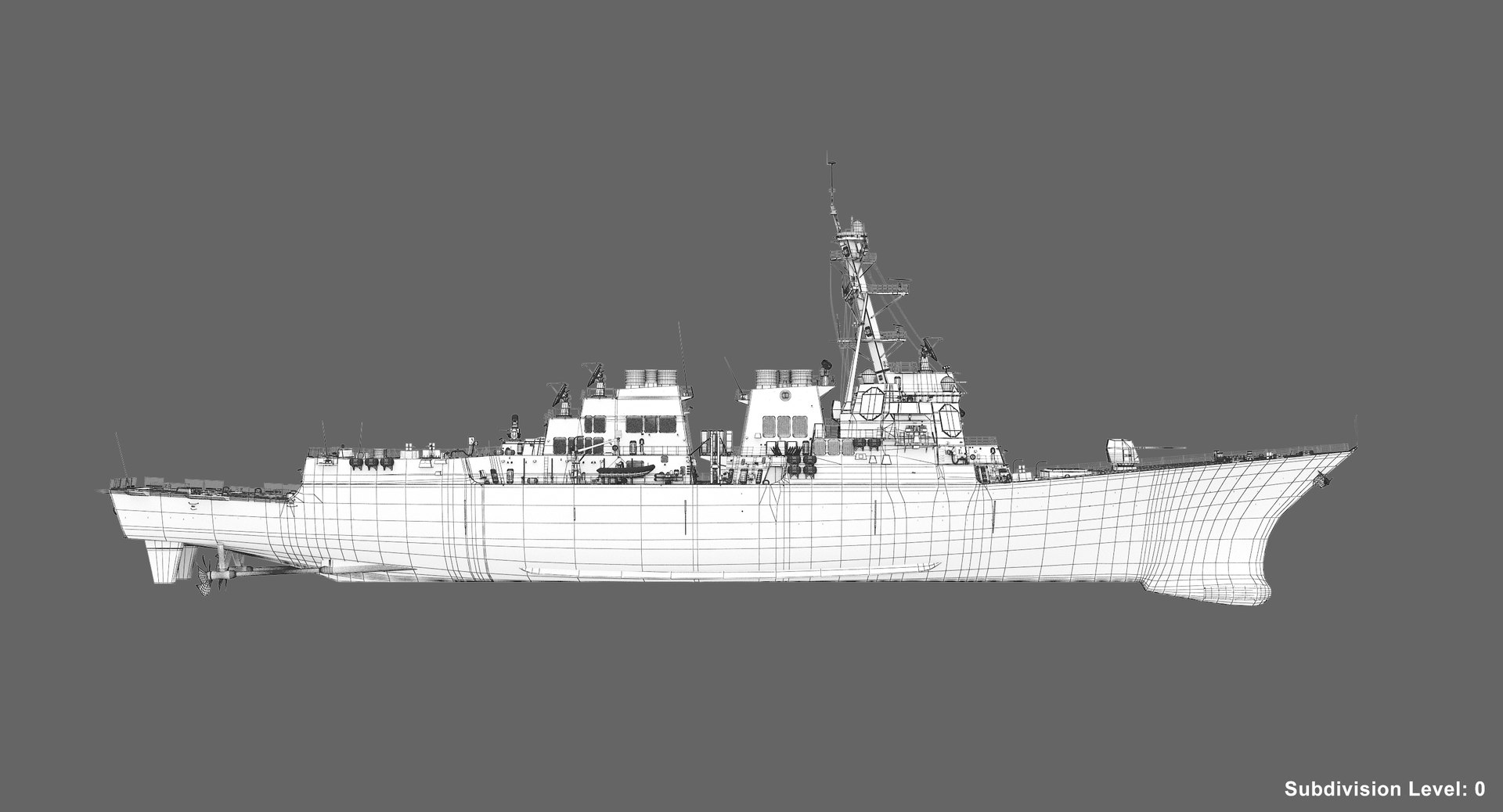 3D model uss shoup - TurboSquid 1377070