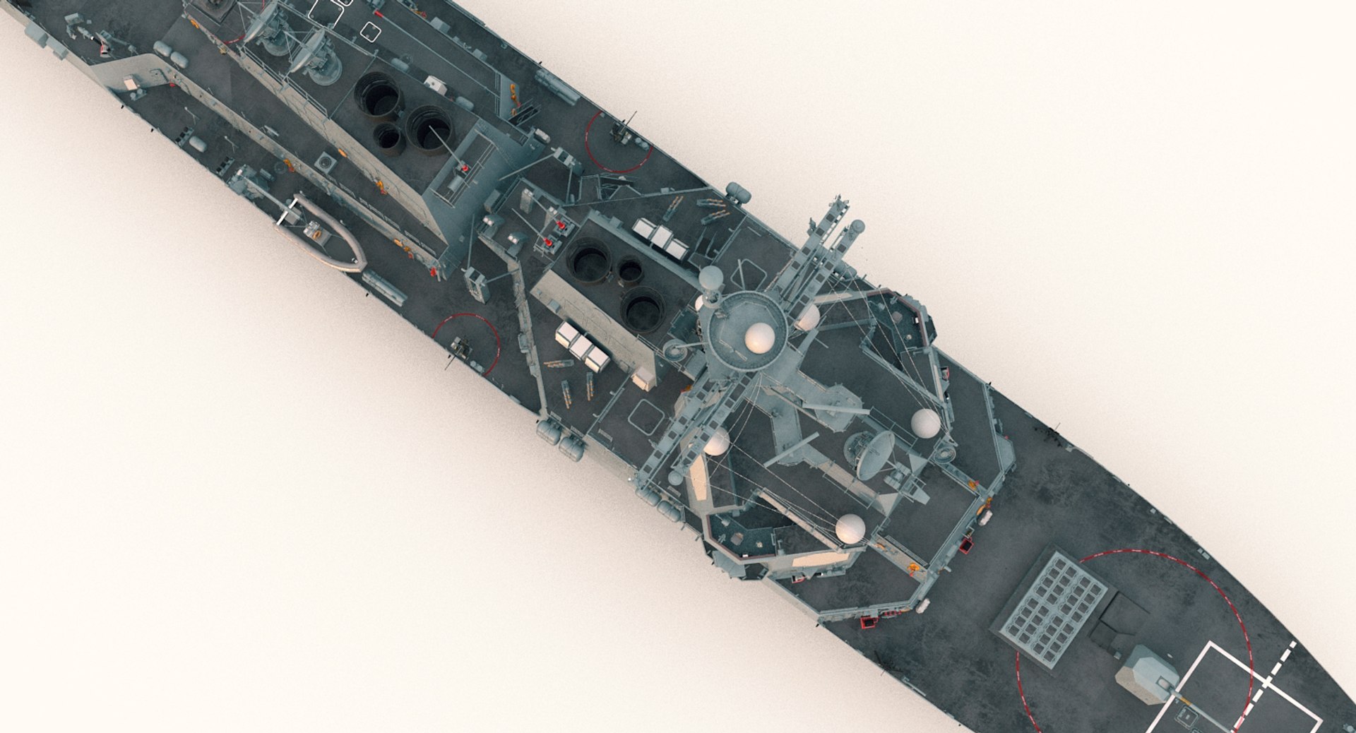 3D model uss shoup - TurboSquid 1377070