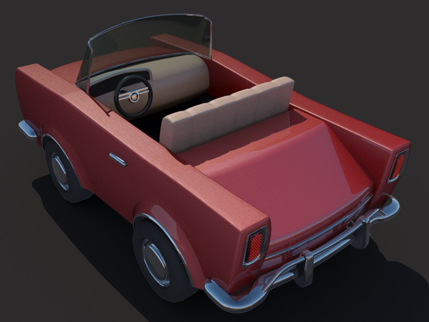 Convertible Toy Car 3D Model - TurboSquid 1454817
