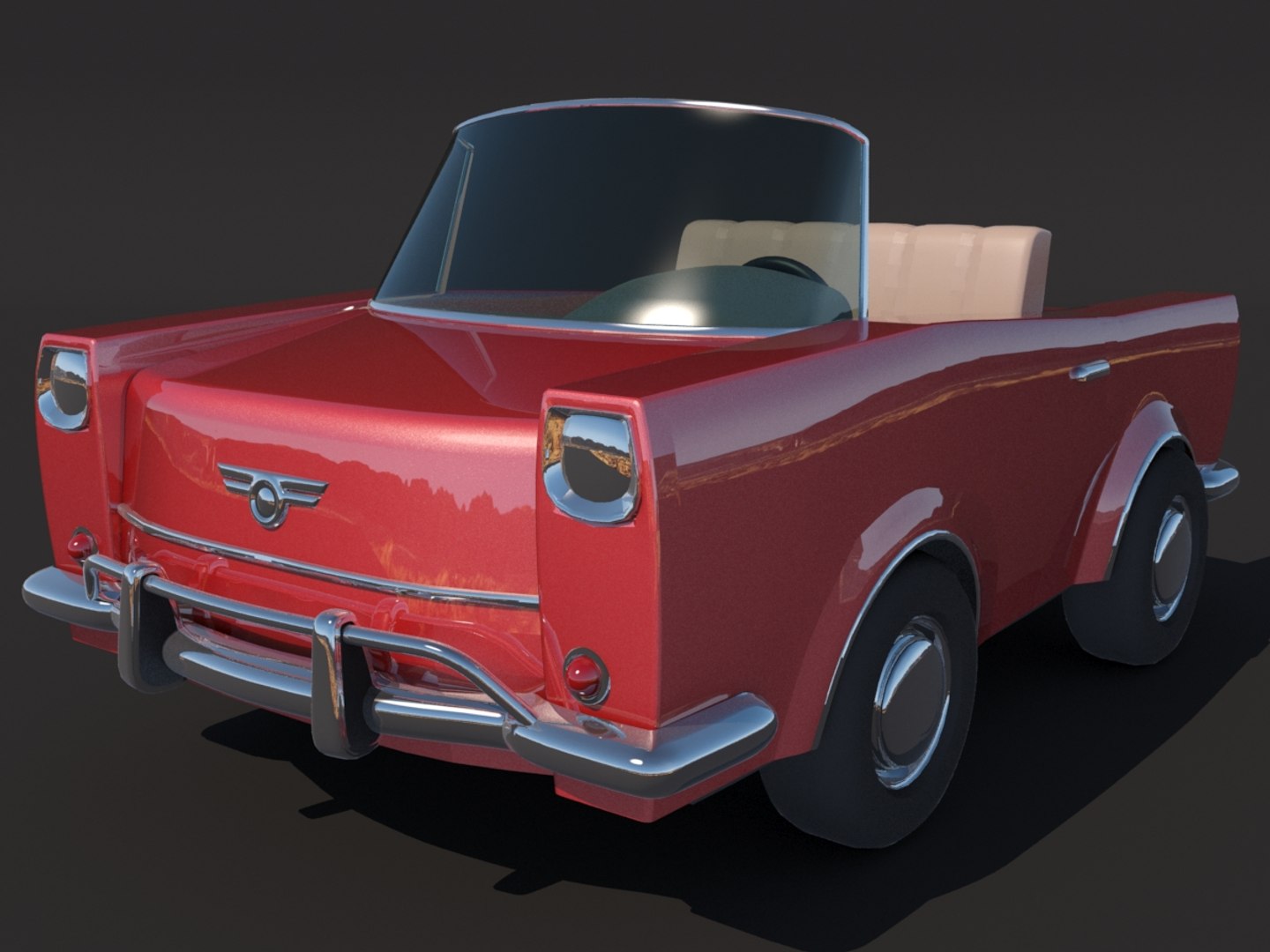 Convertible Toy Car 3D Model - TurboSquid 1454817