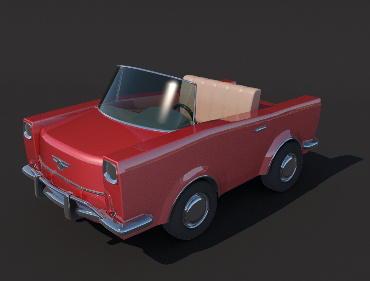 Convertible Toy Car 3D Model - TurboSquid 1454817