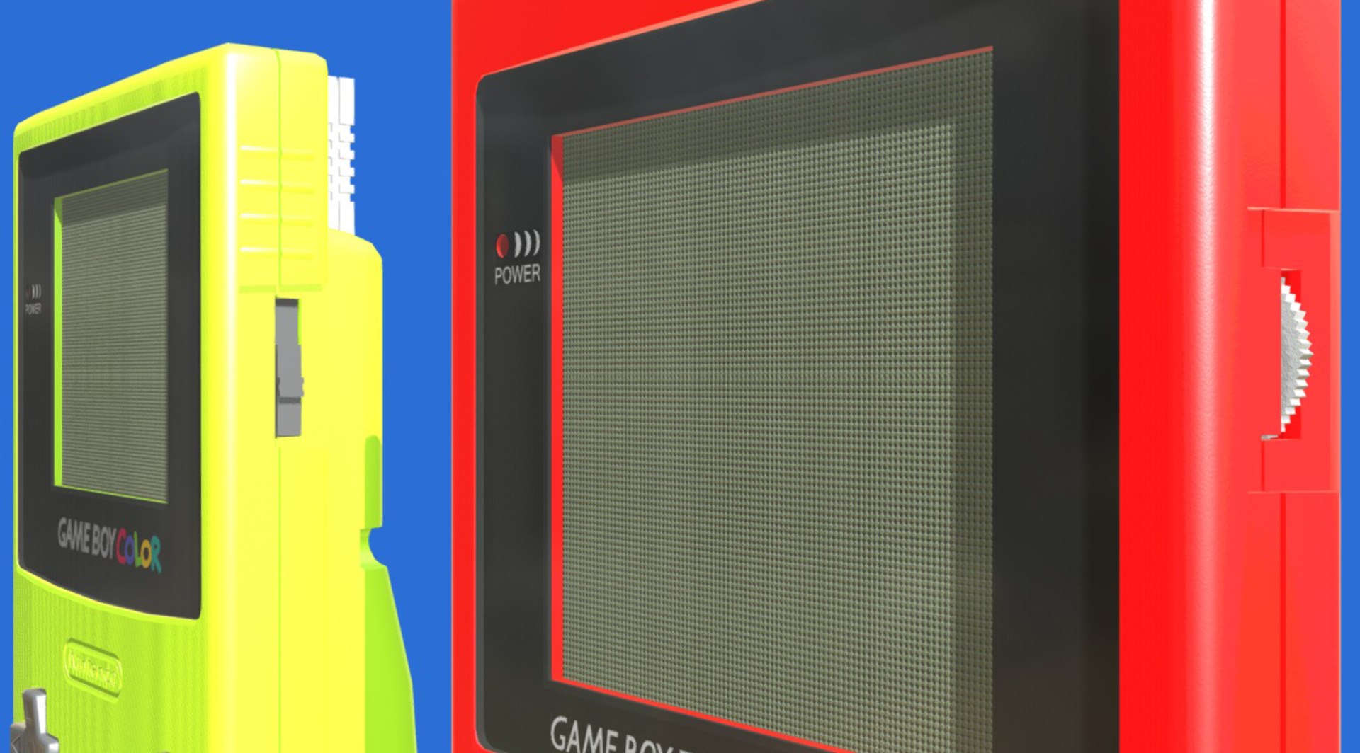 Game Boy Color And Pocket 3D Model - TurboSquid 1812382