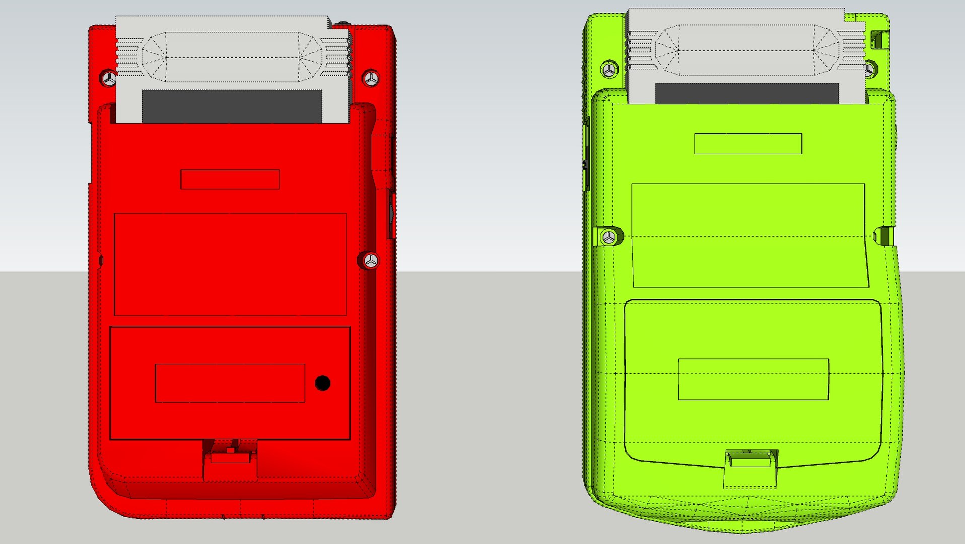 Game Boy Color And Pocket 3D Model - TurboSquid 1812382