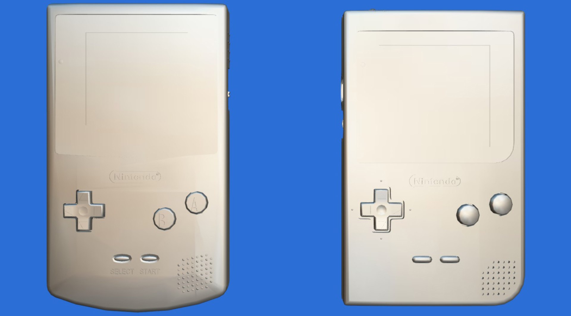 Game Boy Color And Pocket 3D Model - TurboSquid 1812382
