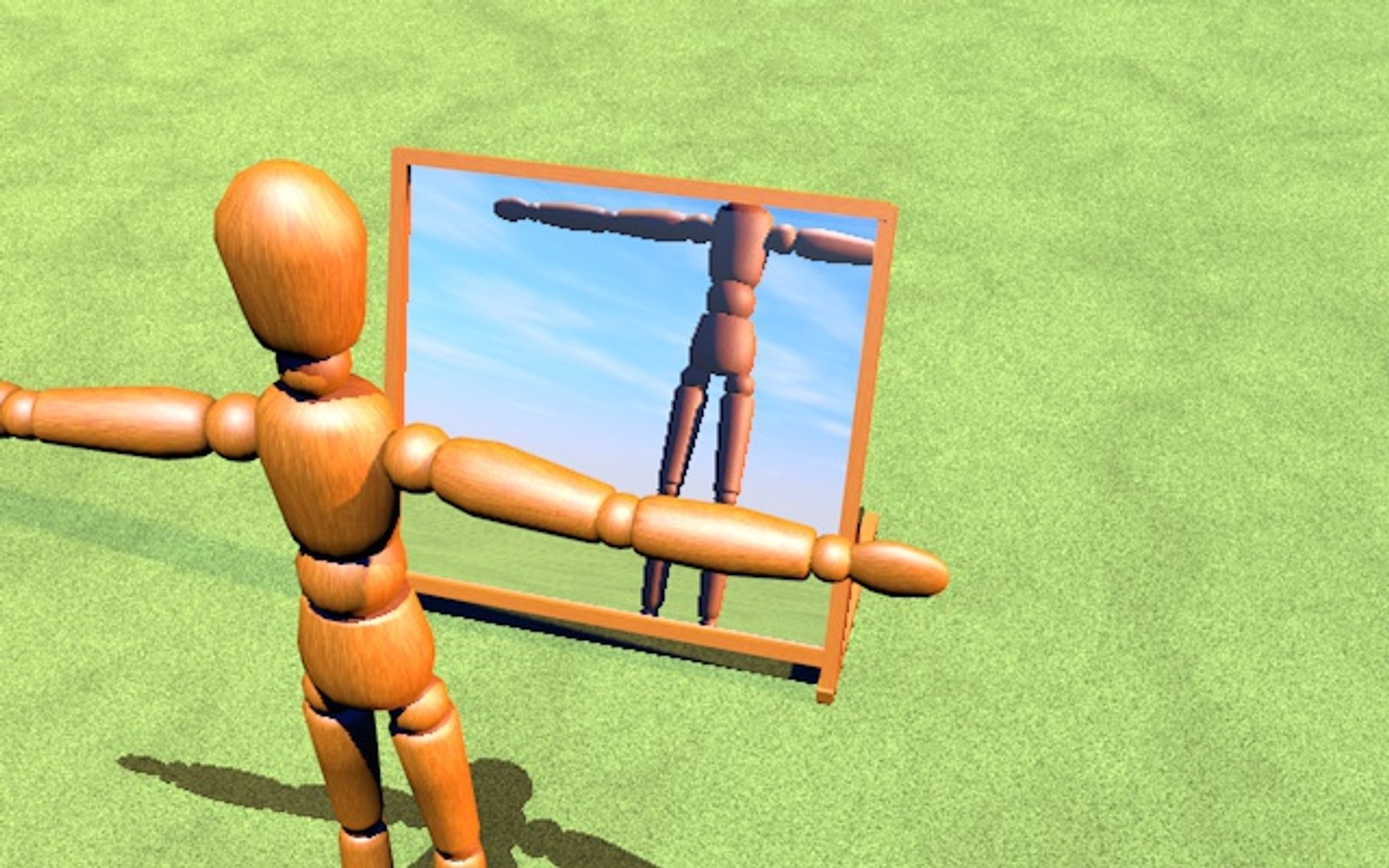 free c4d mode standing mirror
