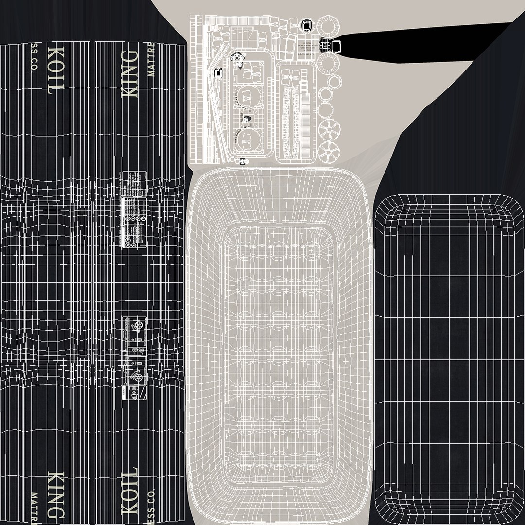 3D Air Mattress King Koil Twin Size - TurboSquid 2116259