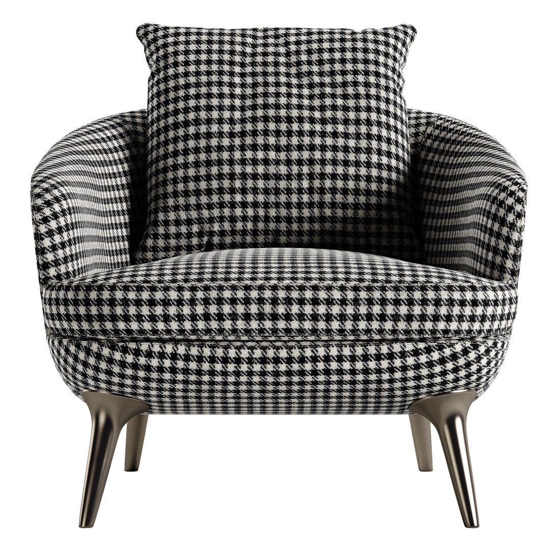 Minotti Raphael armchair 3D - TurboSquid 2151464