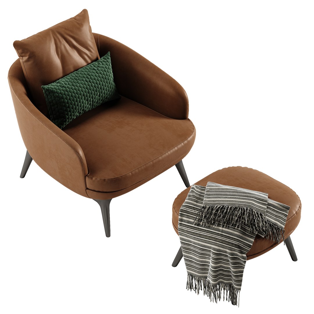 Minotti Raphael Armchair 3D - TurboSquid 2151464