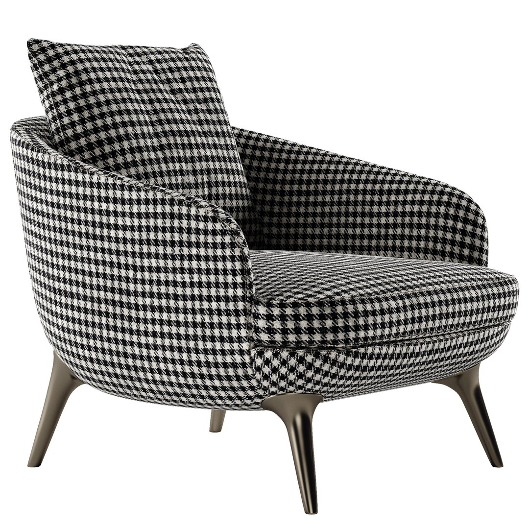 Minotti Raphael Armchair 3D - TurboSquid 2151464