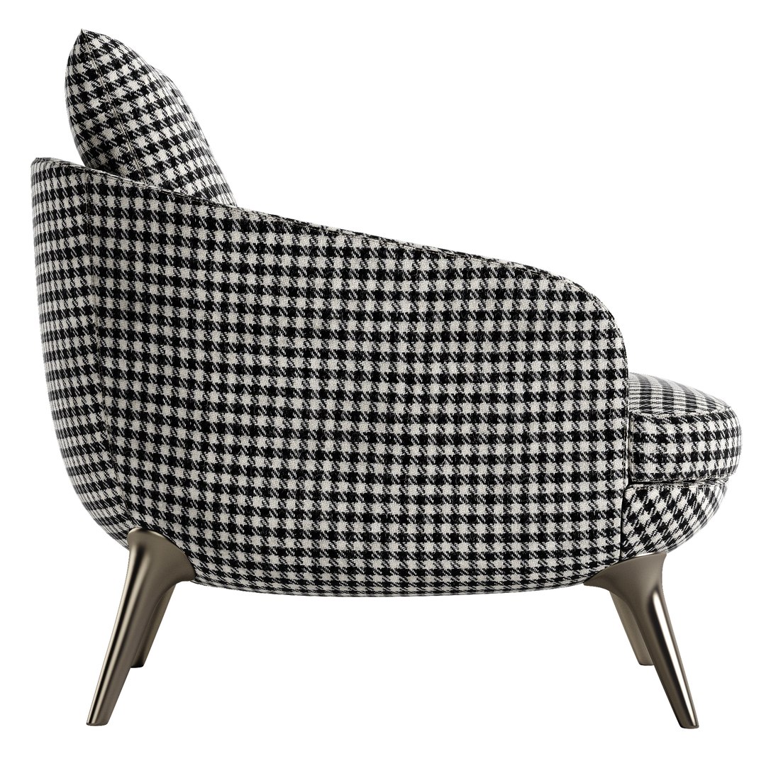 Minotti Raphael Armchair 3D - TurboSquid 2151464