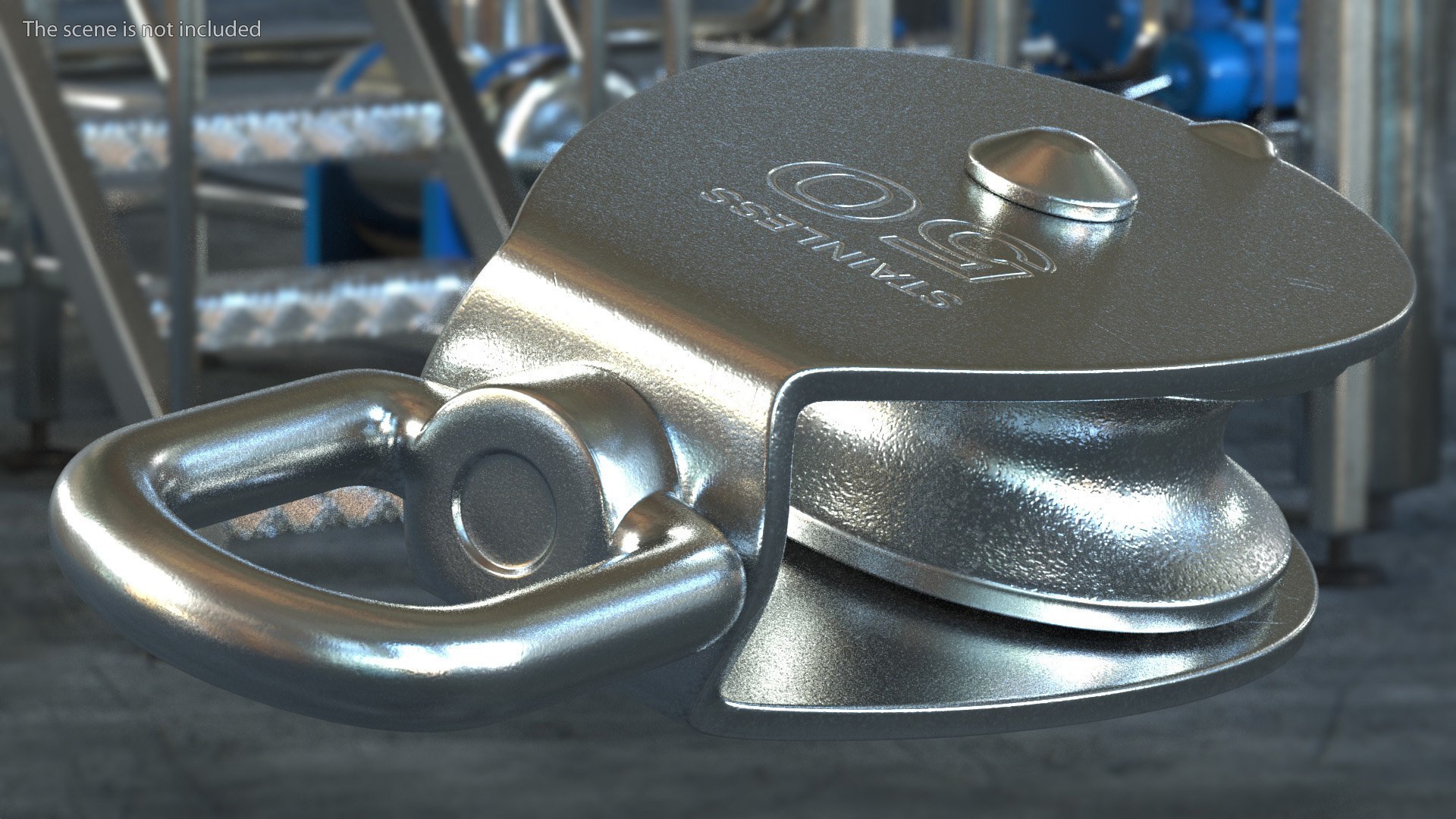 3D Model M50 Swivel Stainless Steel Pulley Block - TurboSquid 1956076