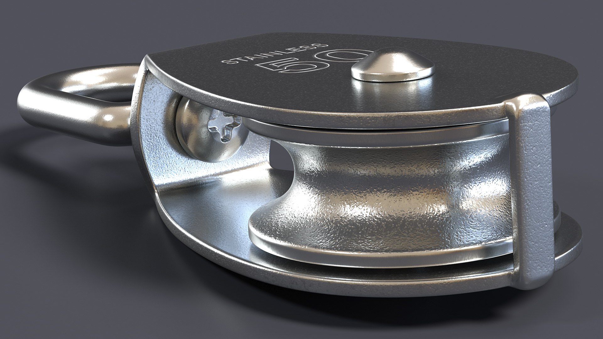 3D Model M50 Swivel Stainless Steel Pulley Block - TurboSquid 1956076