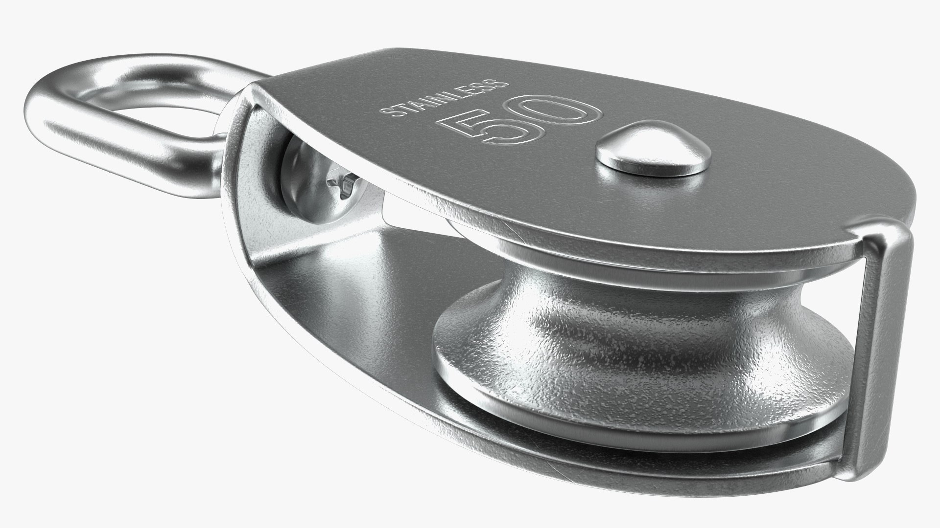 3D Model M50 Swivel Stainless Steel Pulley Block - TurboSquid 1956076