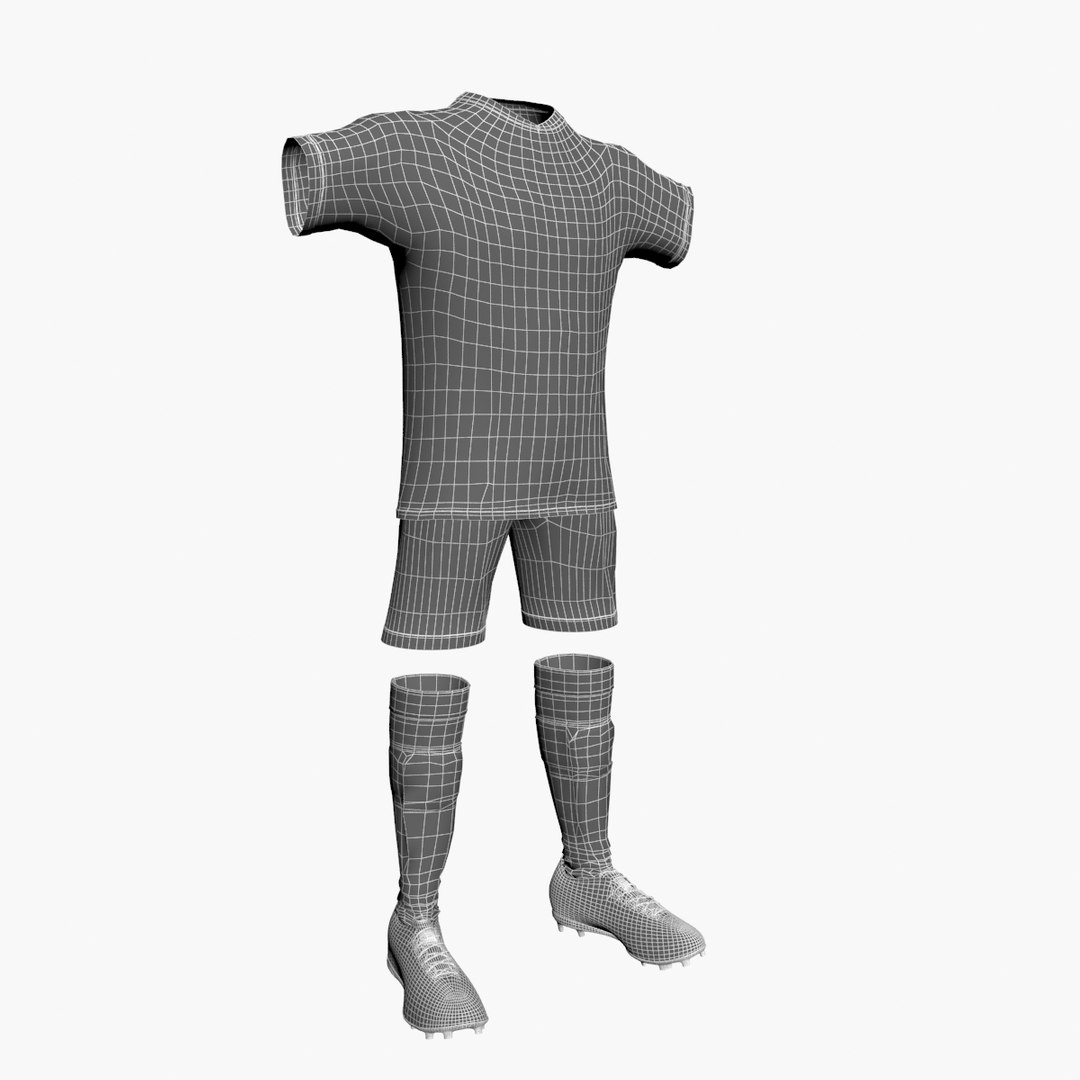 3d Model Soccer Equipment Clothes