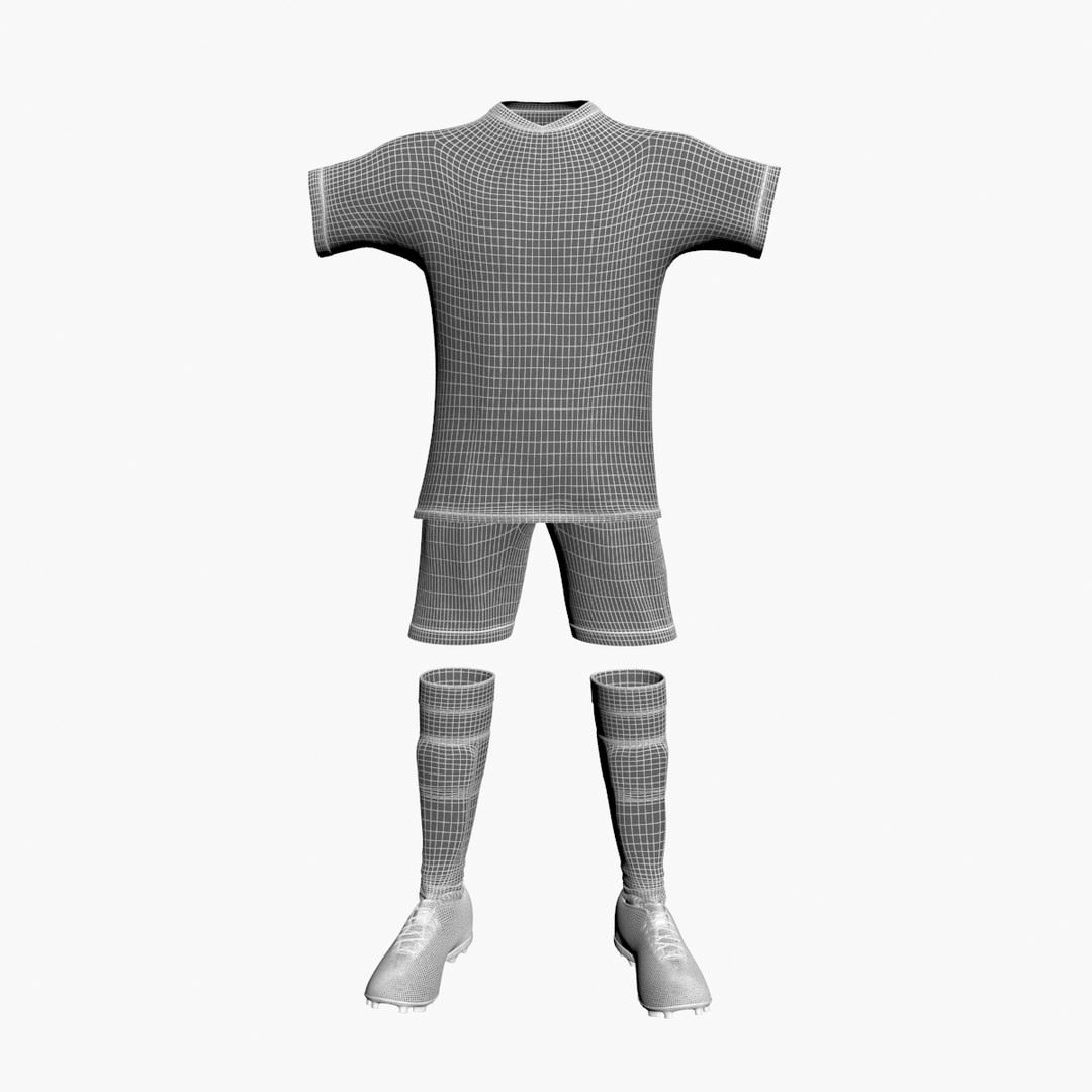 3d Model Soccer Equipment Clothes