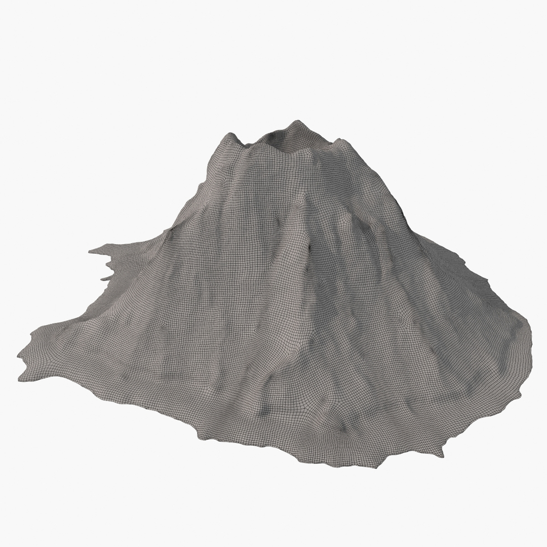 3d Volcano Island Model