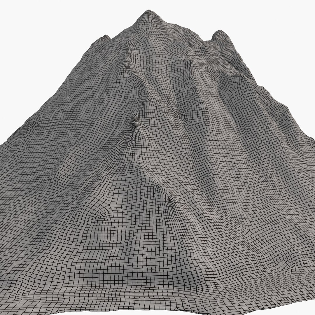 3d Volcano Island Model