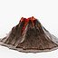 3d Volcano Island Model