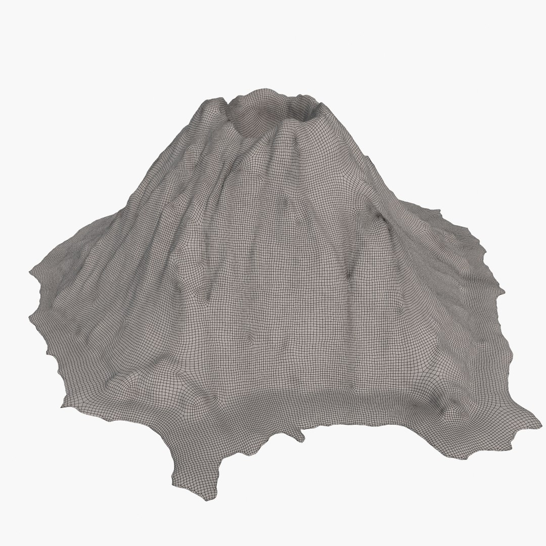 3d Volcano Island Model