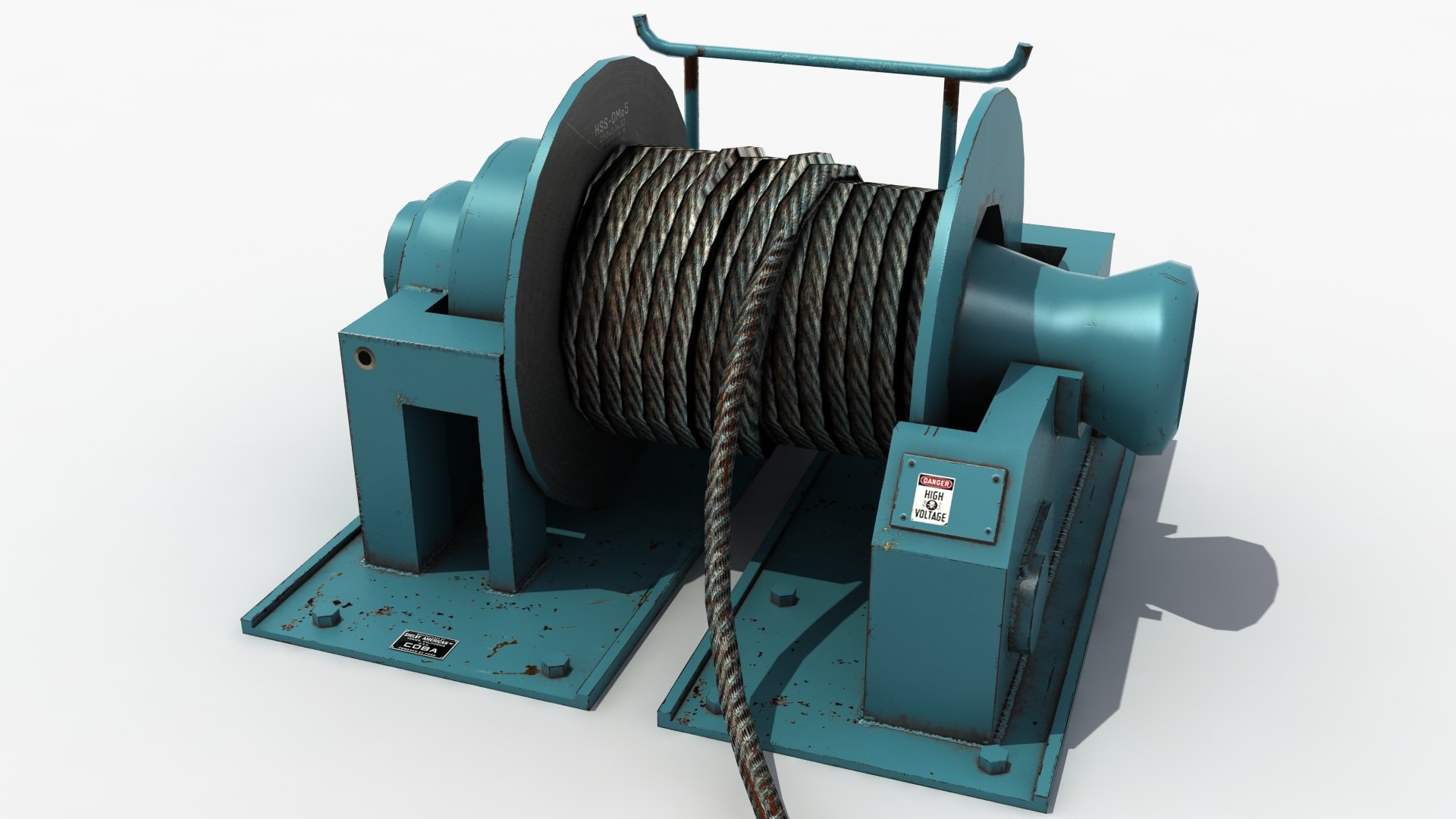 Winch Cable 3d Max