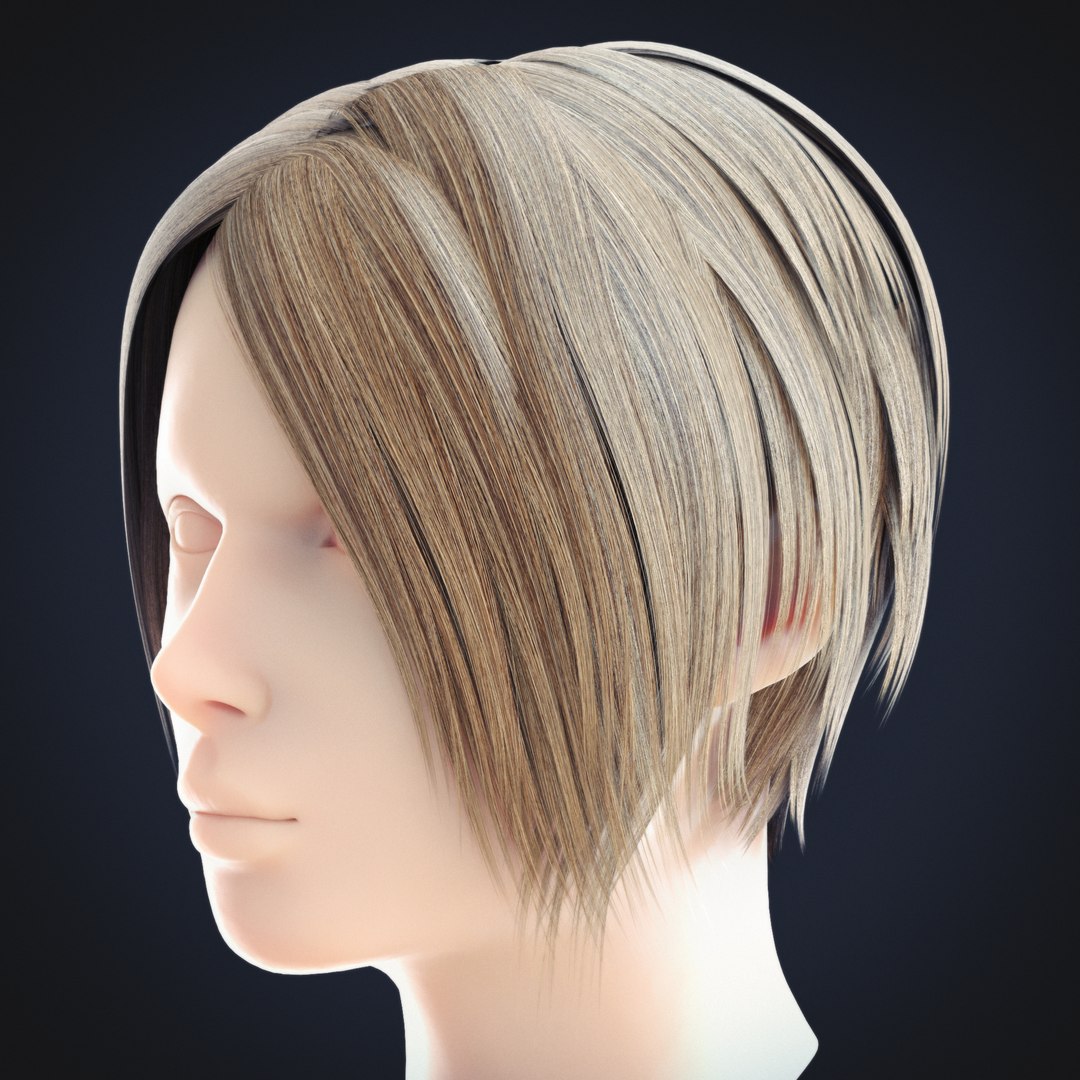 3D Female Hairstyle 2 - TurboSquid 1426100