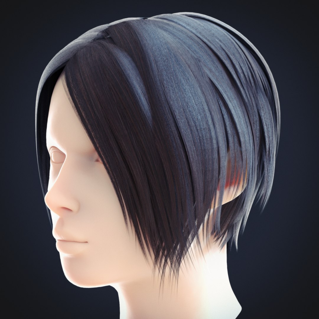 3D Female Hairstyle 2 - TurboSquid 1426100