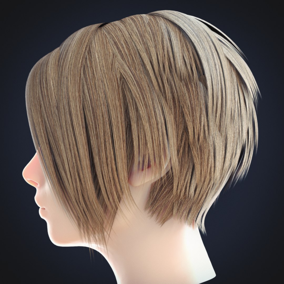 3D Female Hairstyle 2 - TurboSquid 1426100