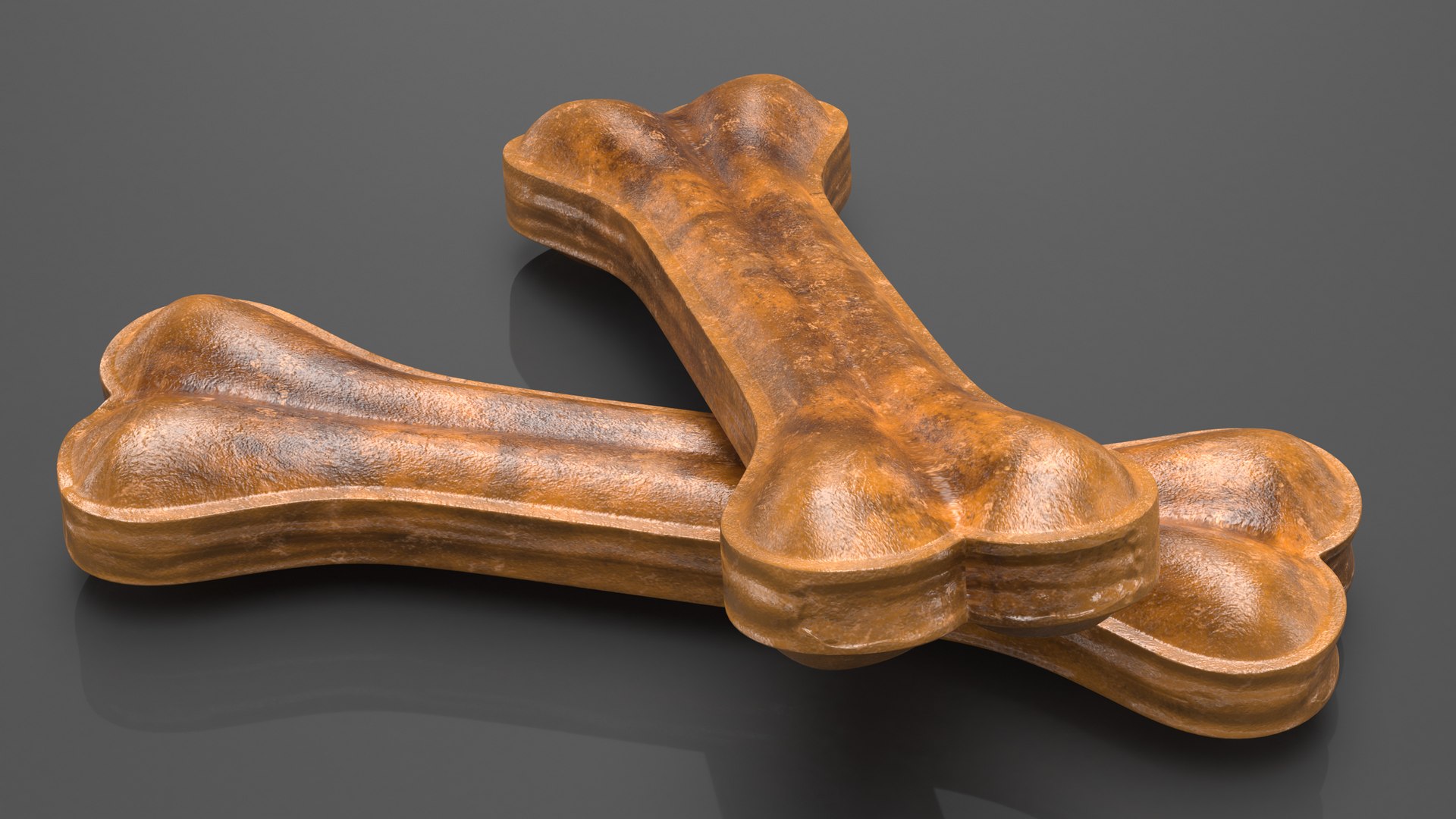 Dog Bone Treat Dark 3D Model - TurboSquid 2174762