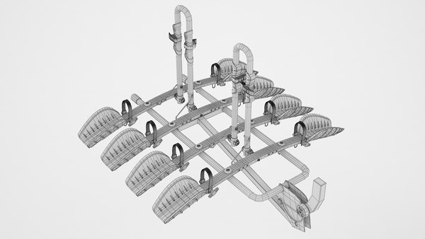 4 Bike Platform Hitch Rack 01 3D model - TurboSquid 1807648