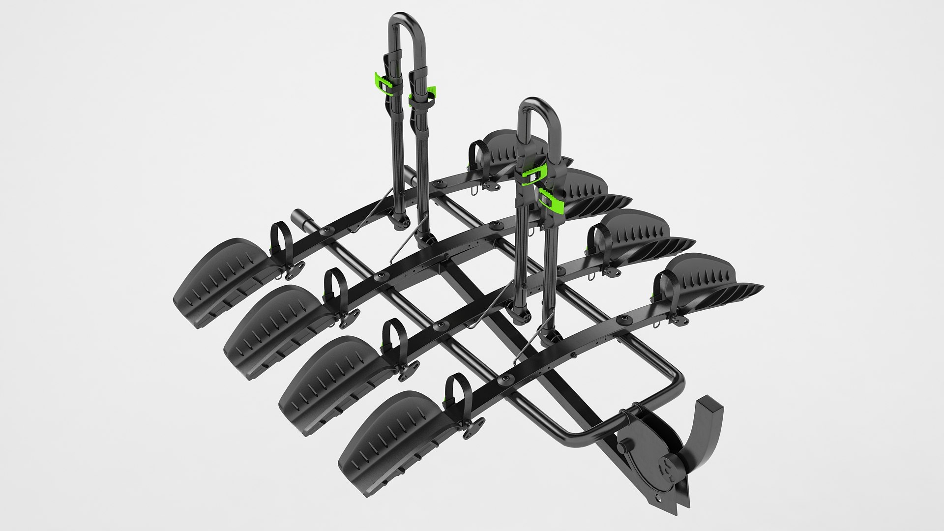 4 Bike Platform Hitch Rack 01 3D model - TurboSquid 1807648