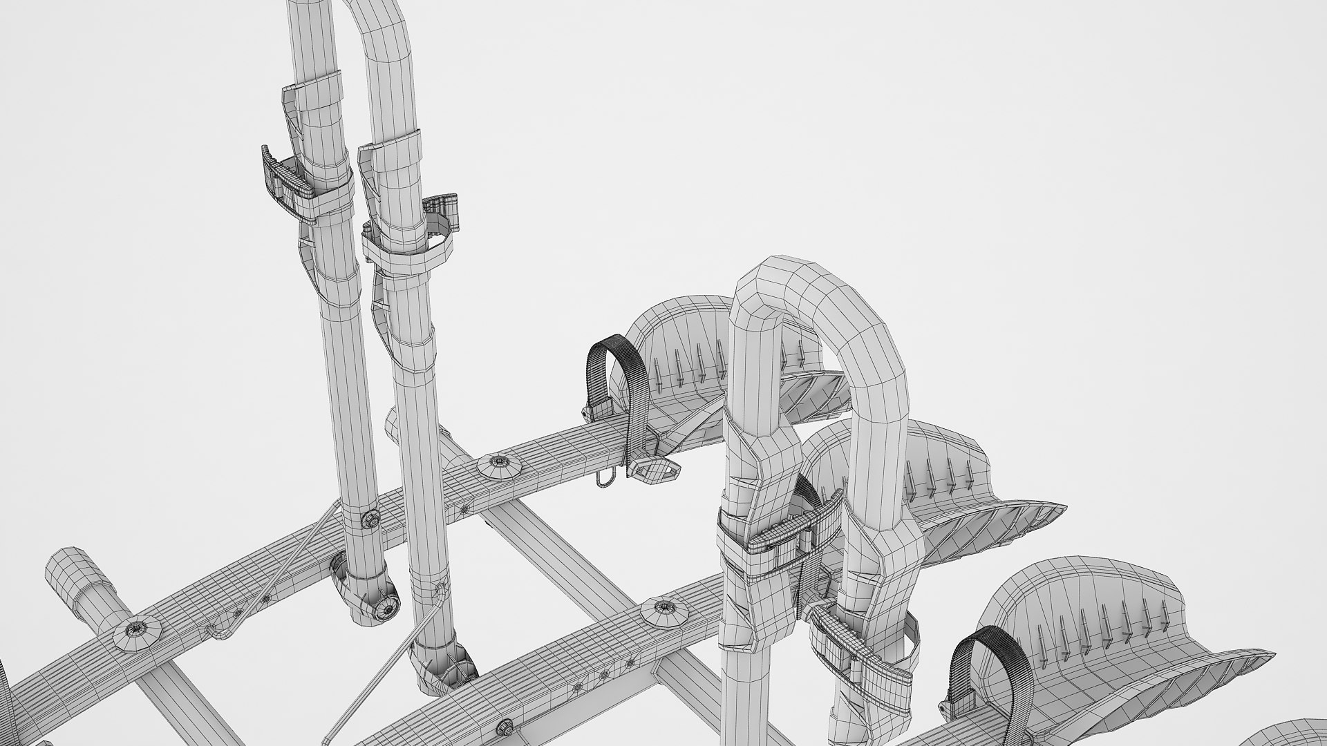 4 Bike Platform Hitch Rack 01 3D model - TurboSquid 1807648