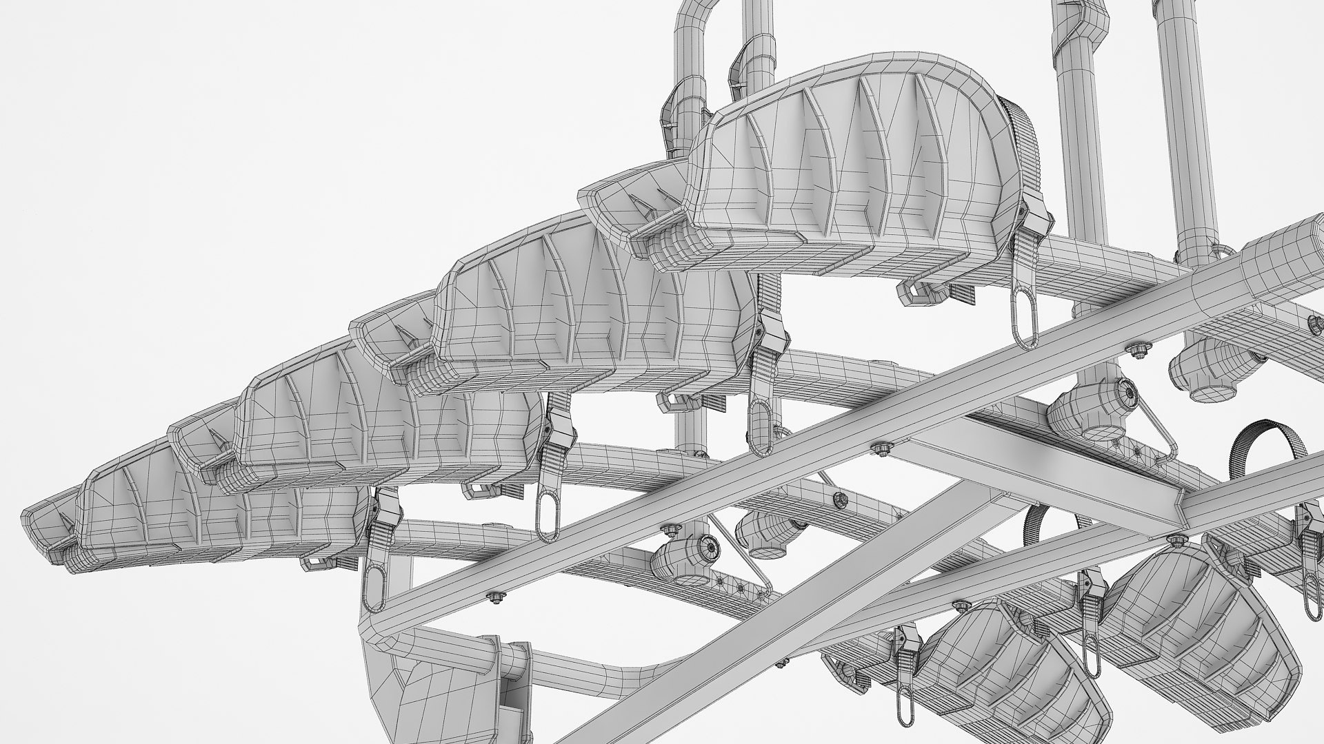 4 Bike Platform Hitch Rack 01 3D model - TurboSquid 1807648