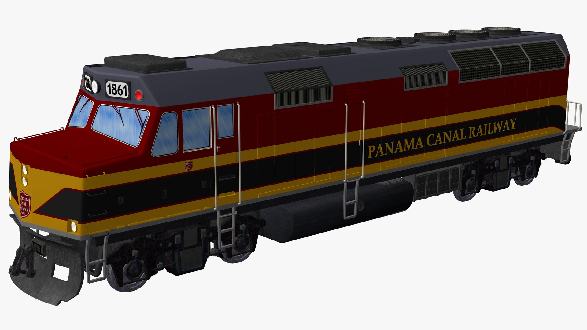 Panama Canal Railway Emd F-40ph Diesel-electric Locomotive With A ...