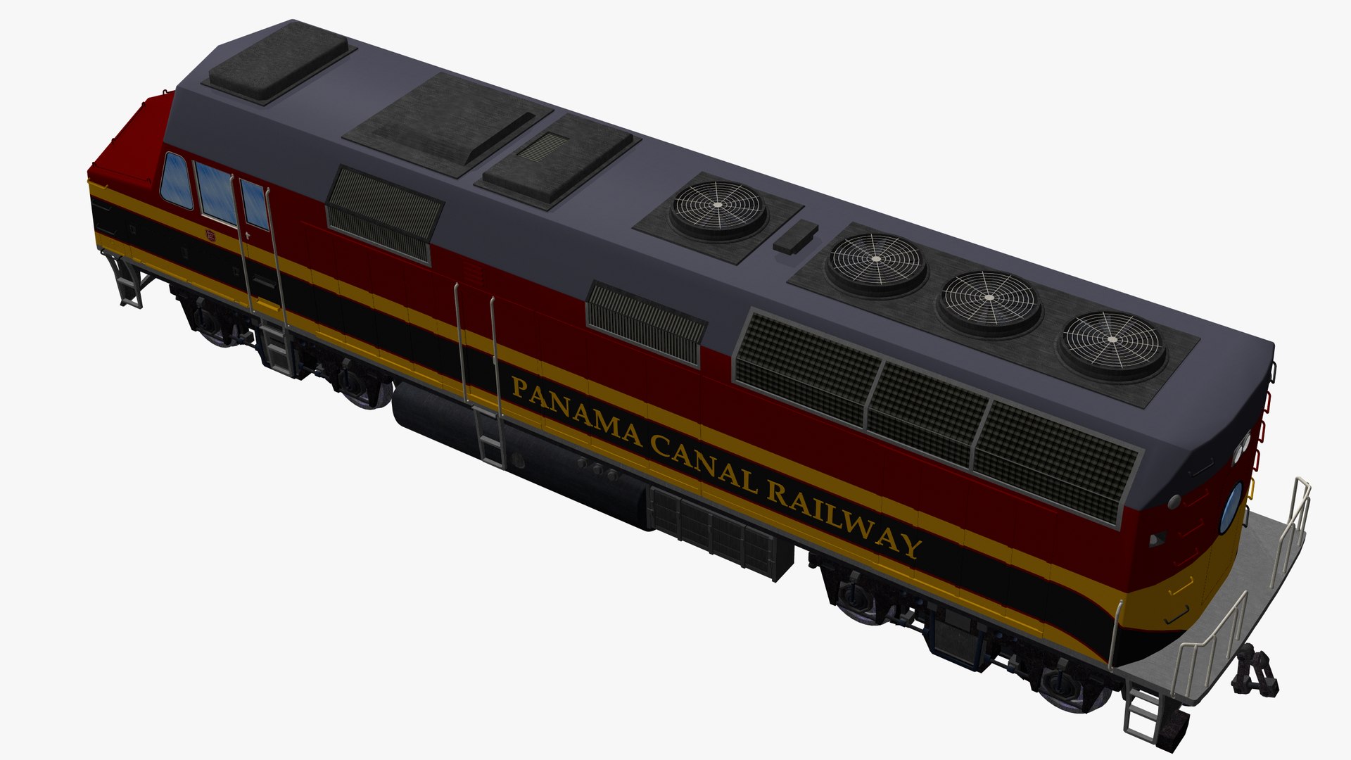 Panama Canal Railway Emd F-40ph Diesel-electric Locomotive With A ...