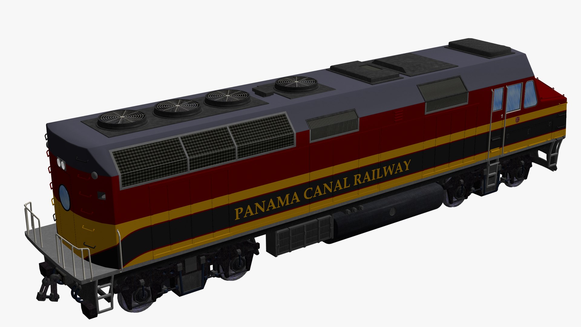 Panama Canal Railway Emd F-40ph Diesel-electric Locomotive With A ...