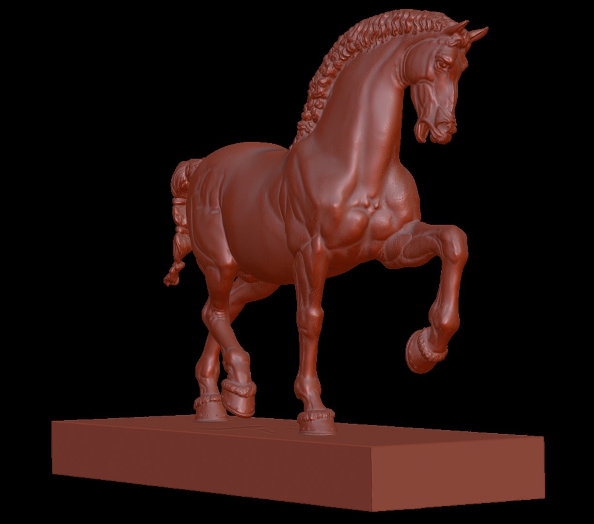 Horse Statue Sculpture 3D Model - TurboSquid 1497218