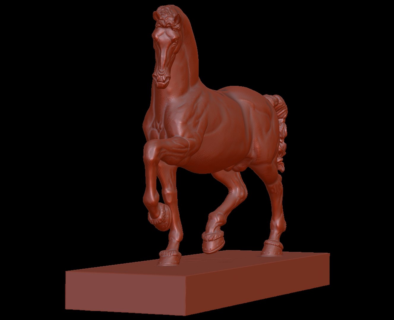 Horse Statue Sculpture 3D Model - TurboSquid 1497218
