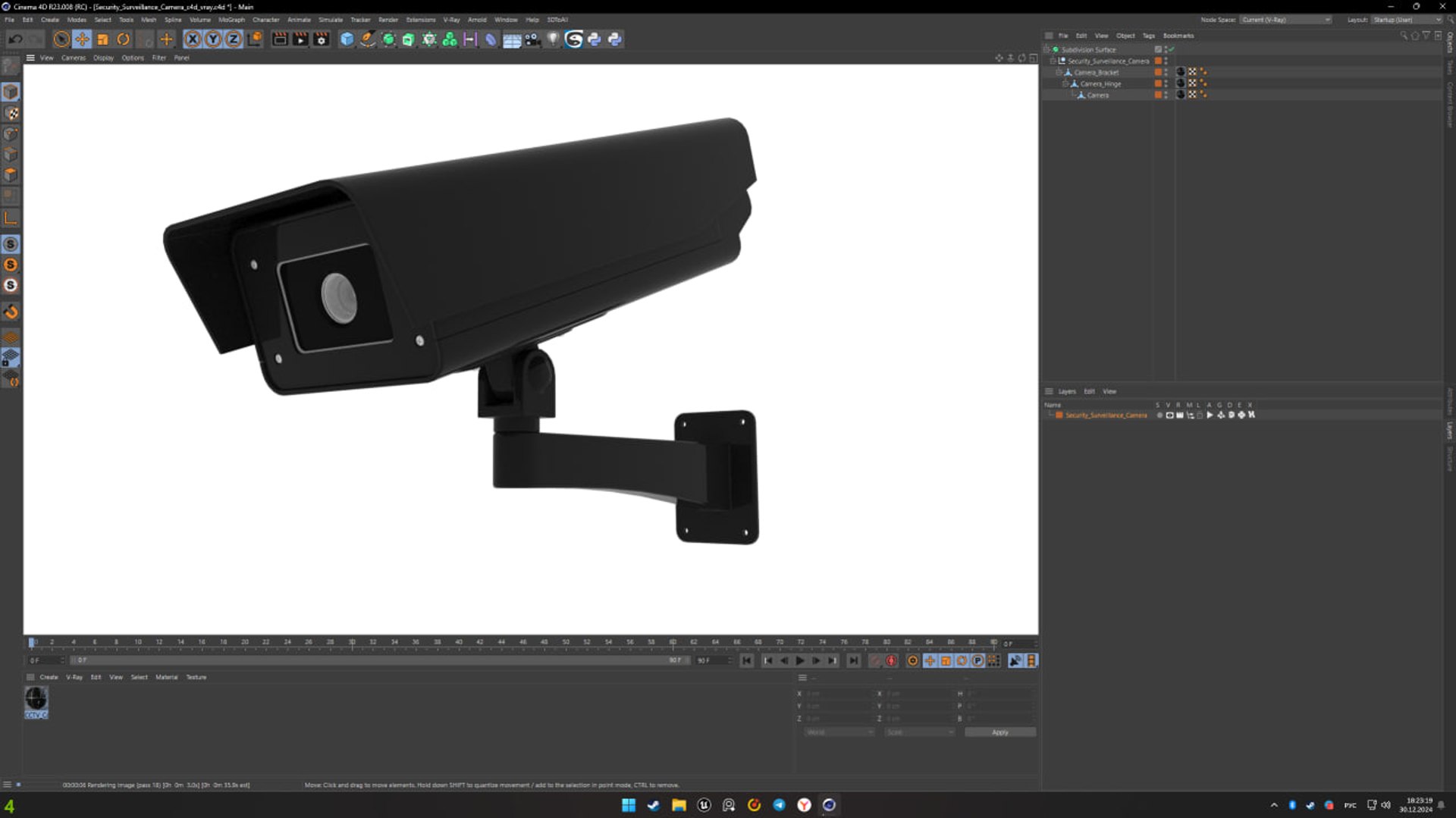 3D Security Surveillance Camera Model - TurboSquid 2337848