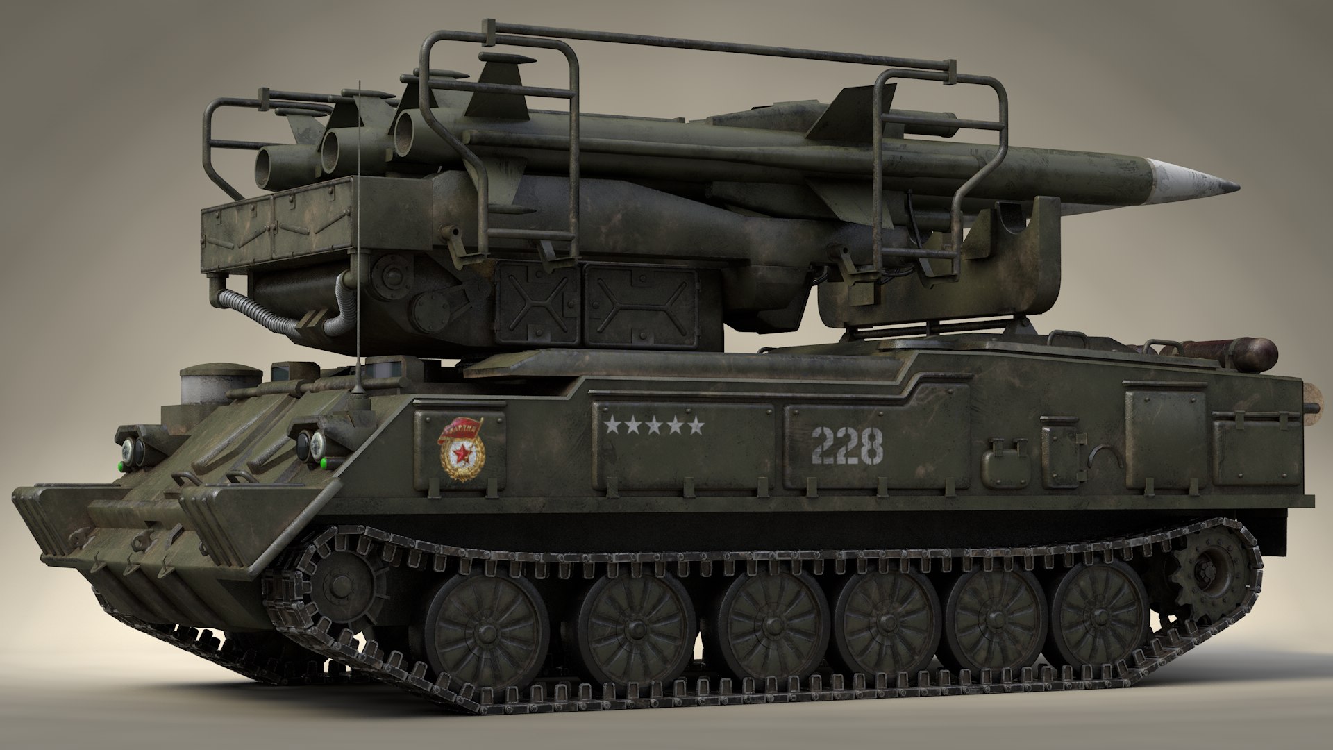 Soviet Sa-6 Gainful 2k12 3D - TurboSquid 1465821