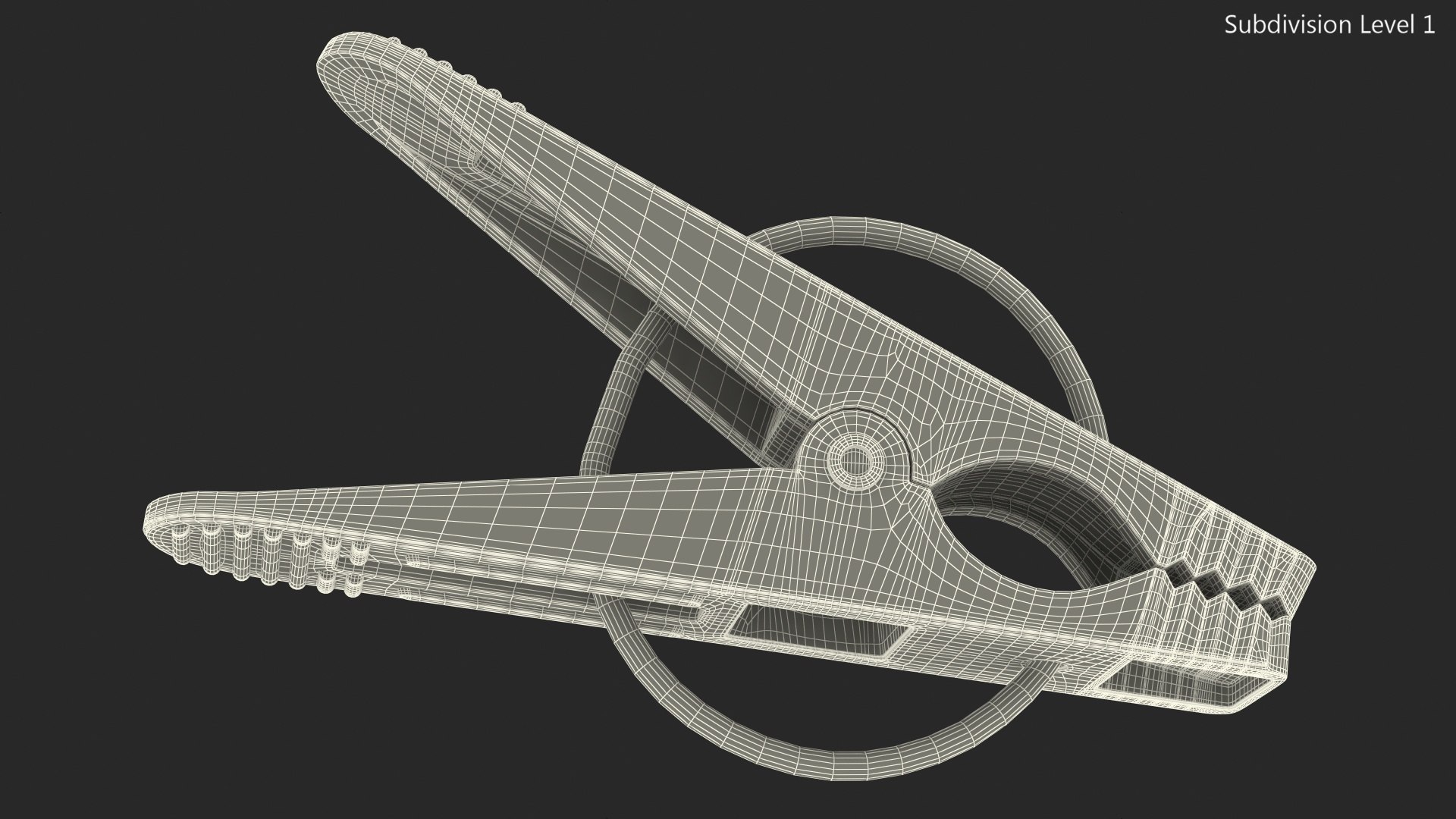 3D Plastic Clothespin Yellow - TurboSquid 1922220