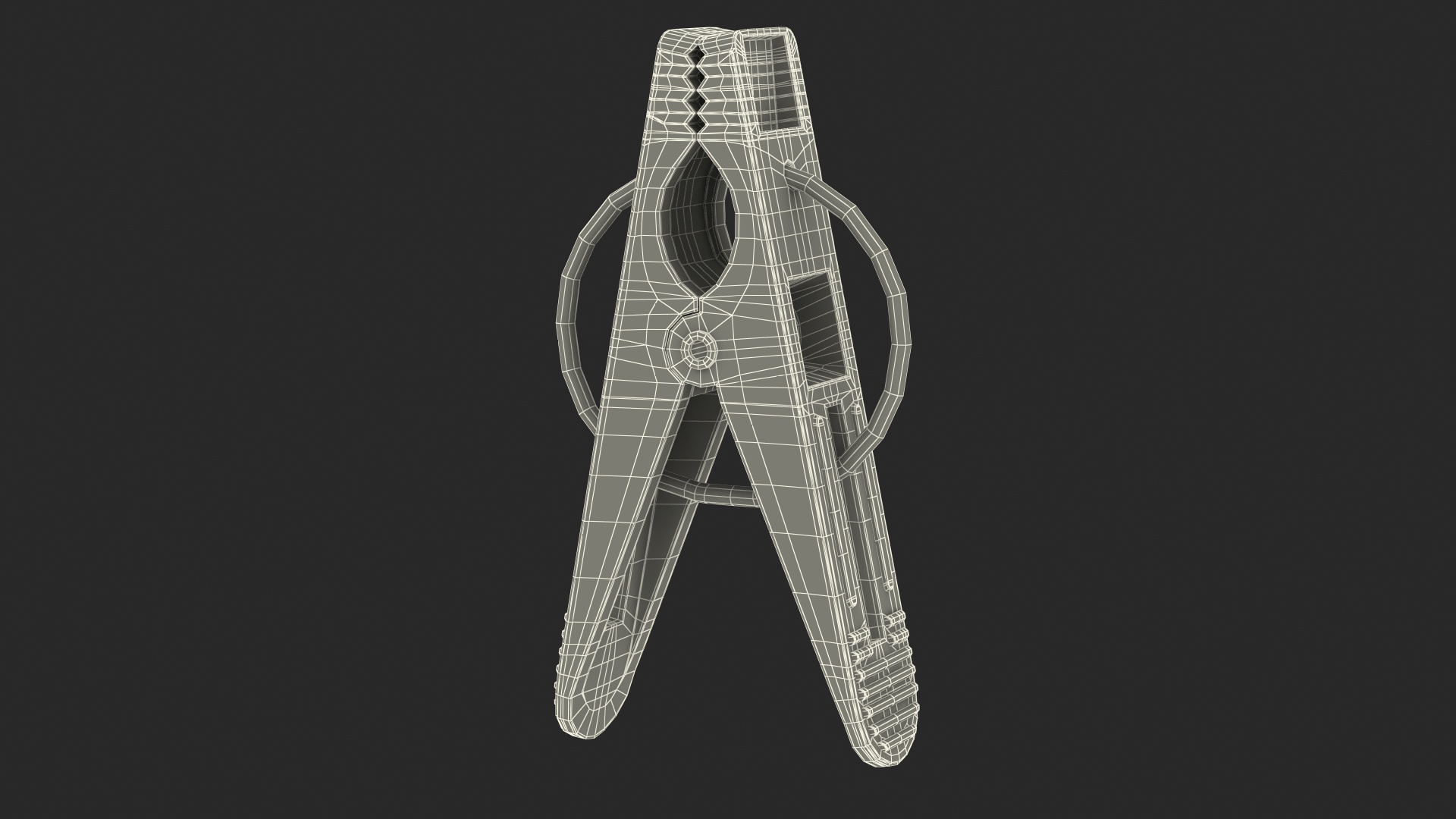3D Plastic Clothespin Yellow - TurboSquid 1922220