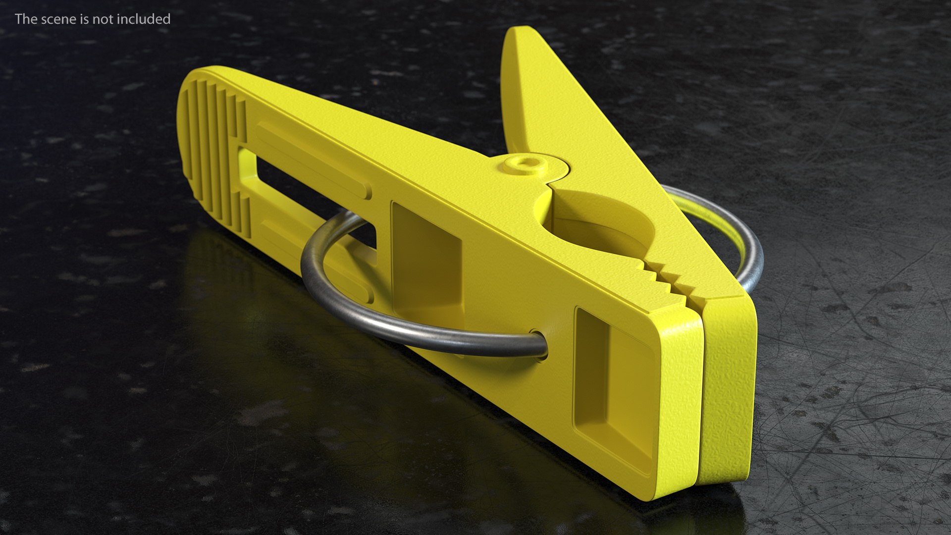 3D Plastic Clothespin Yellow - TurboSquid 1922220