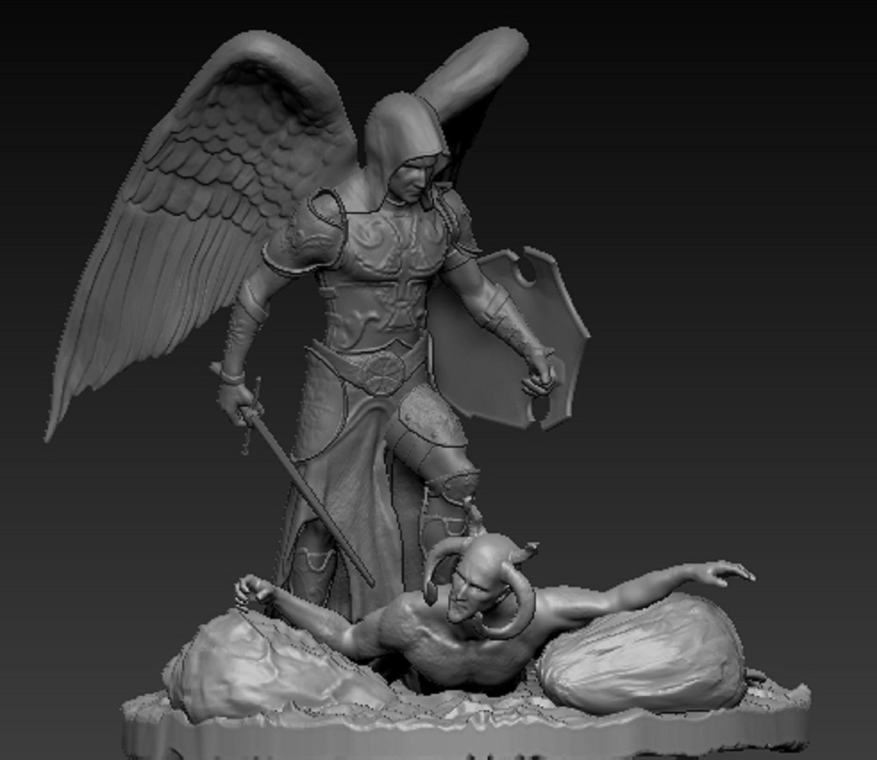 3D model archangel michael - TurboSquid 2052386