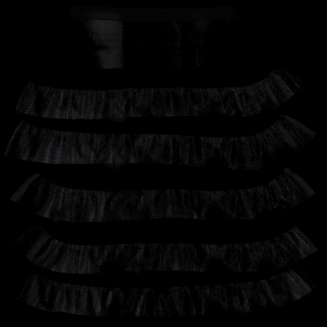 Tutu Style Low Waisted Skirt 3D Model - TurboSquid 1793151