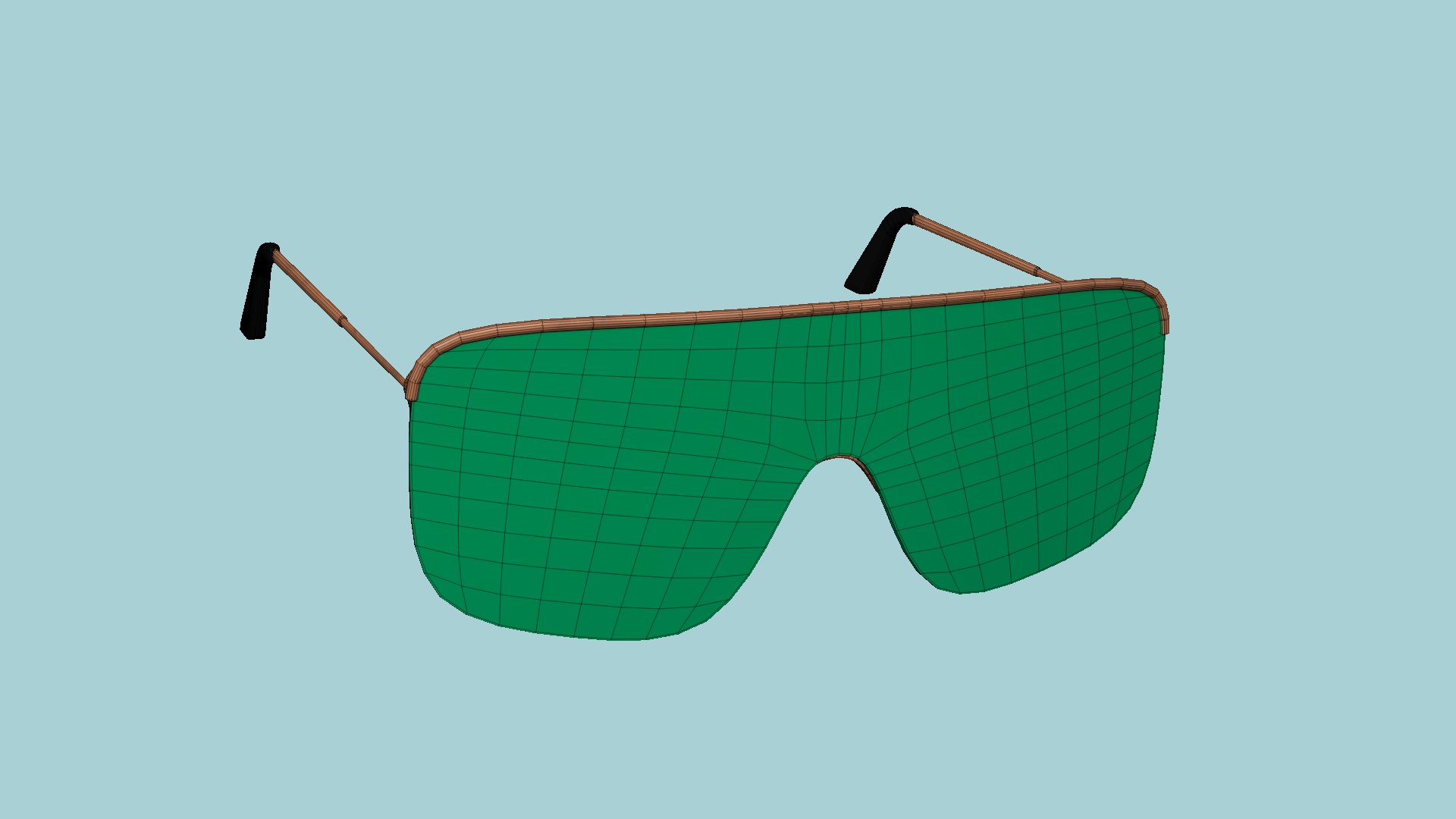 3D Sunglass I09 Copper Green - Character Design Fashion - TurboSquid ...