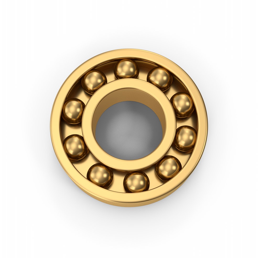 Gold Ball Bearing 3D Model - TurboSquid 1983030