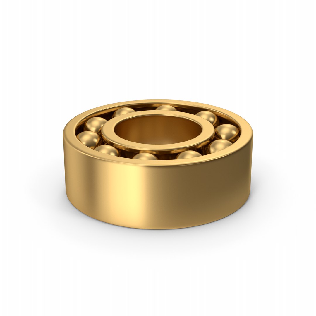Gold Ball Bearing 3D Model - TurboSquid 1983030