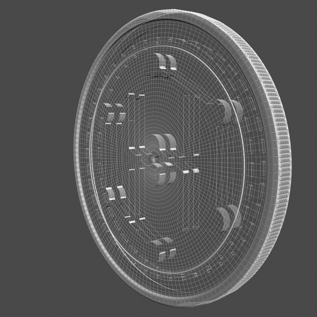 Iot Chain Cryptocurrency Gold Coin 3D Model - TurboSquid 1856974